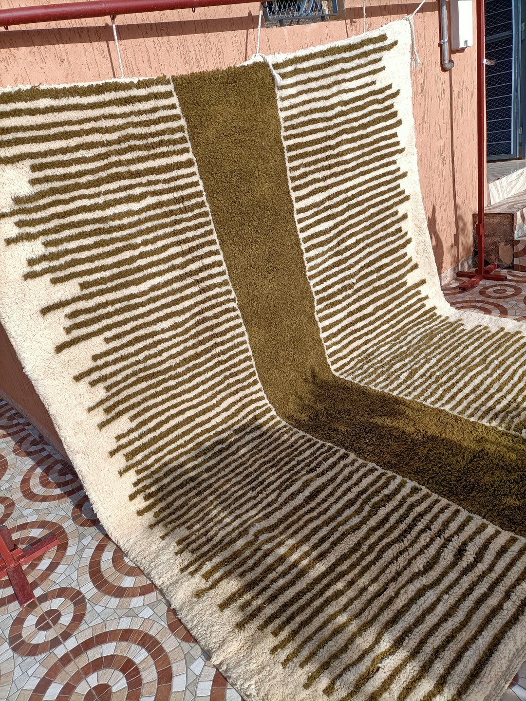 Green Moroccan Rug Custom Handmade Moroccanrug Hand Knotted - Etsy