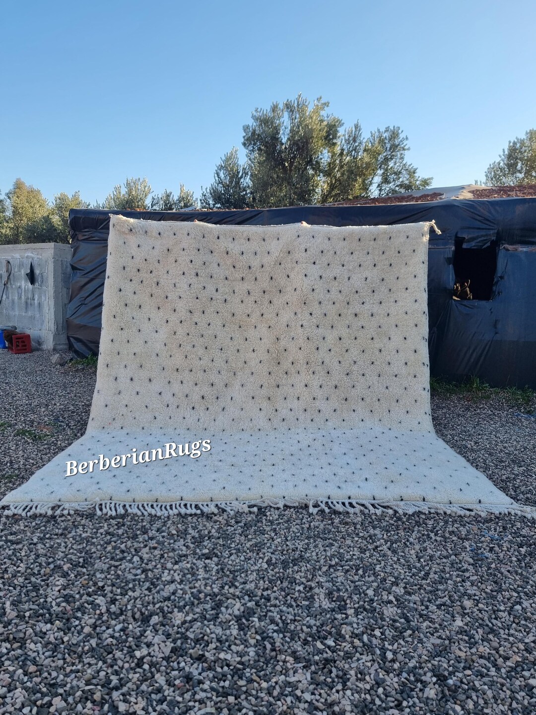 Leopard Rug, Black Dot Rug, Wool Handmade Rug, Gorgeous Tapis,moroccan ...