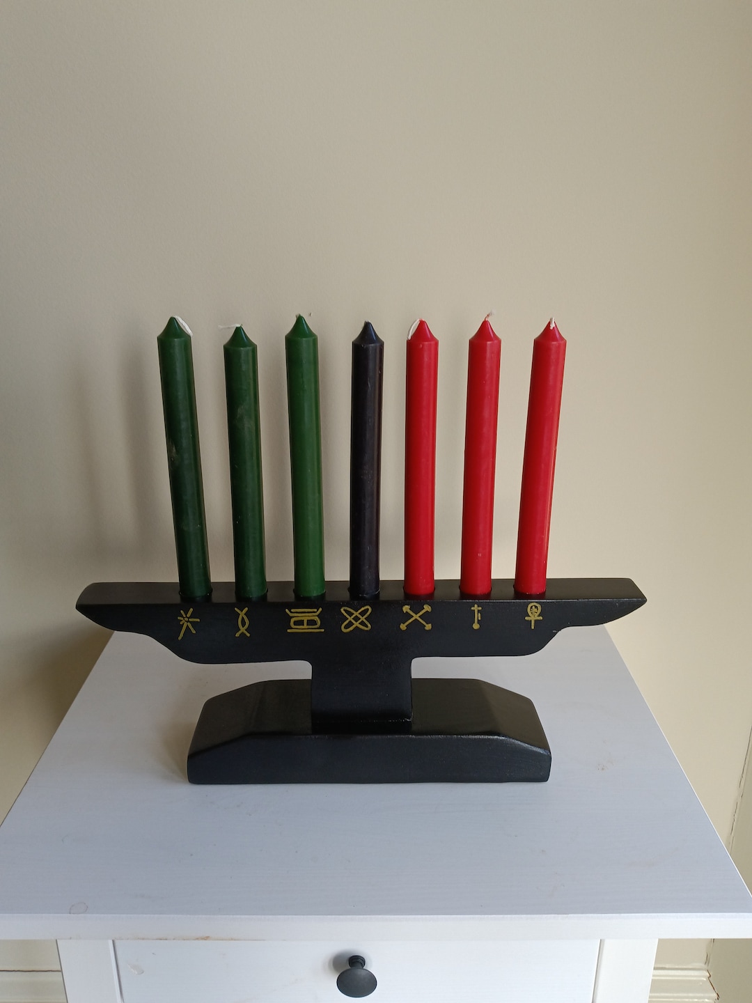 Kwanzaa Kinara (black) Candle Holder - Etsy