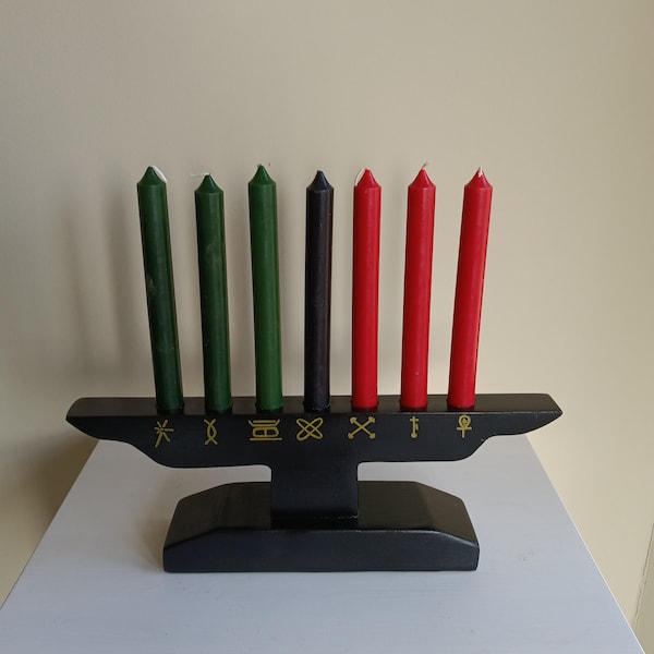 Kwanzaa Kinara Candle Holder - Etsy