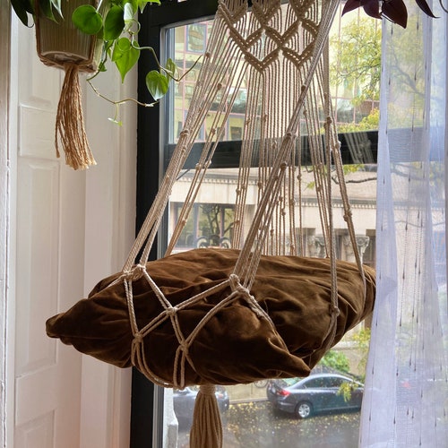 Macrame PATTERN Written PDF and Knot Guide Diy Macrame Cat - Etsy