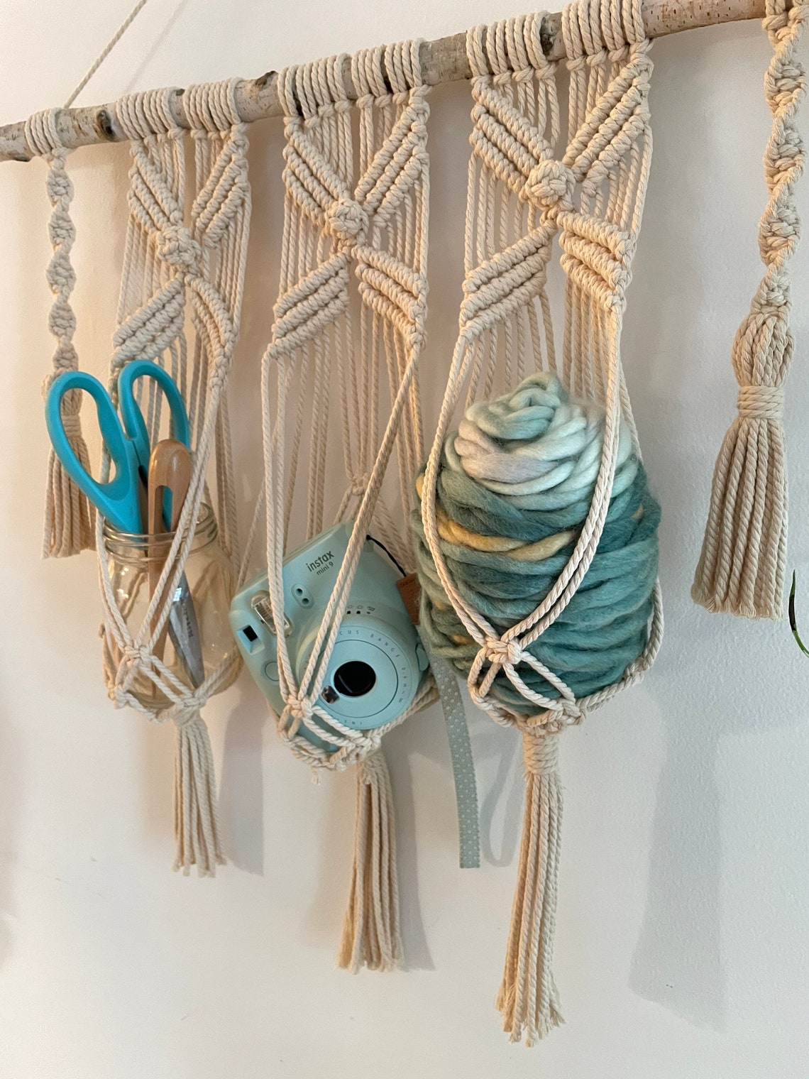 Multi-use Macrame Hanger - Etsy