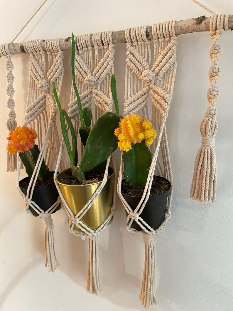 Multi-use Macrame Hanger - Etsy
