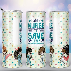 Nurse Super Power/ Sassy Nurse Tumbler Design - Digital Download - Etsy
