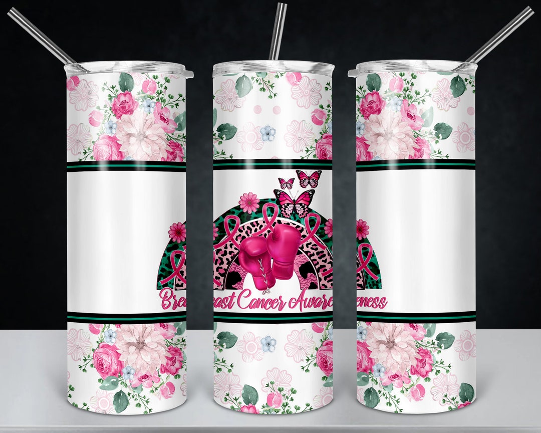 Fight Breast Cancer Awareness Tumbler Design - Digital Download - Etsy