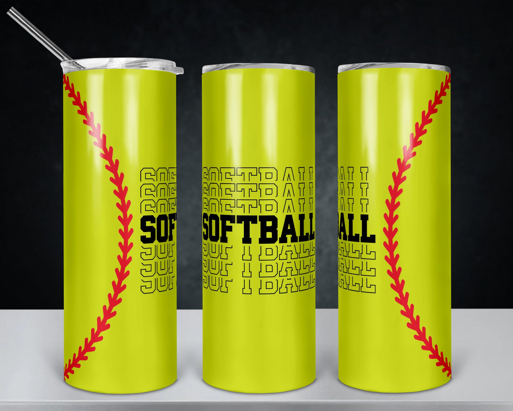 Softball Tumbler Design Digital Download | Etsy