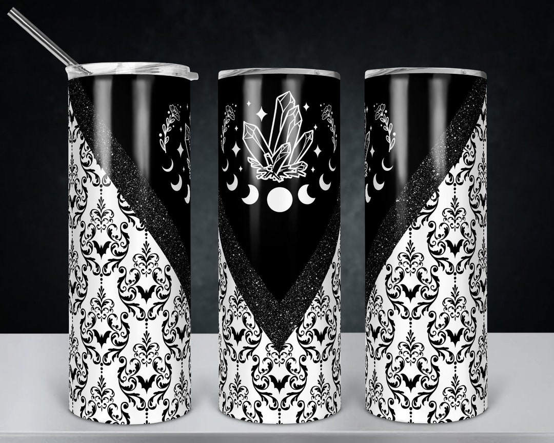 Gothic Crystal Moon Tumbler Design - Digital Download - Etsy