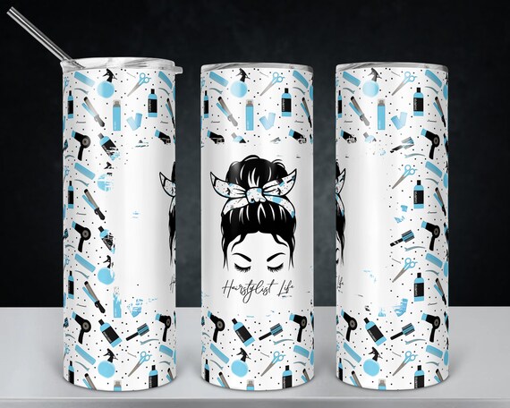 Hairstylist Life Messy Bun Tumbler Design Digital Download - Etsy