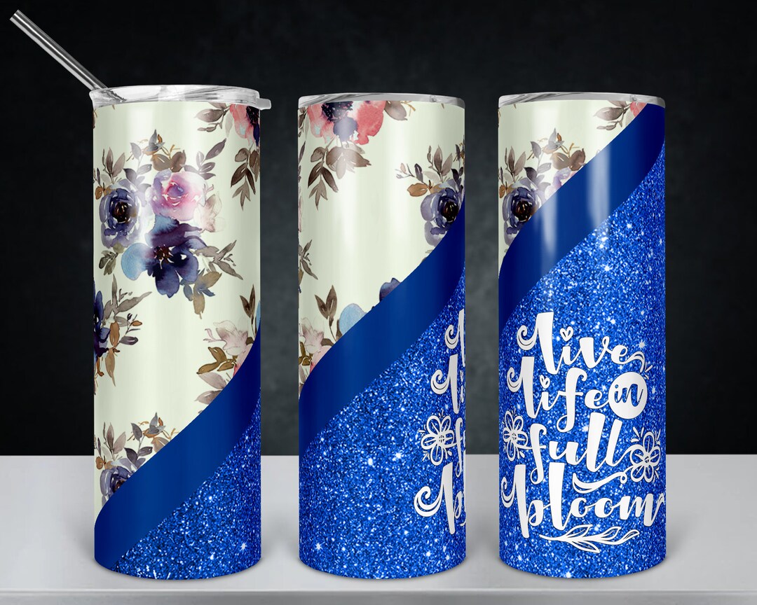 Full Bloom Flower Tumbler Design - Digital Download - Etsy