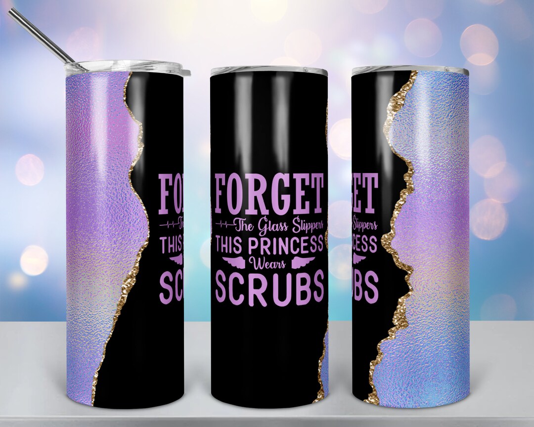 Princess Scrubs Nurse Doctor Tumbler Design - Digital Download - Etsy