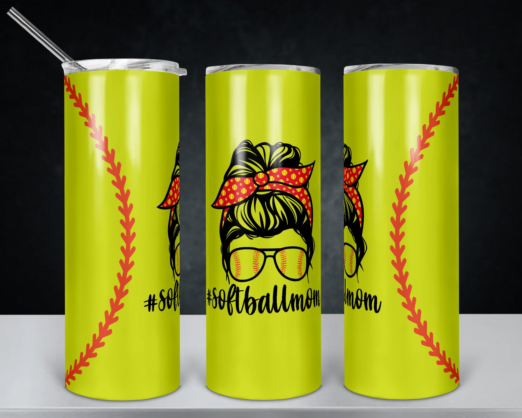 Softball Tumbler Design Digital Download | Etsy