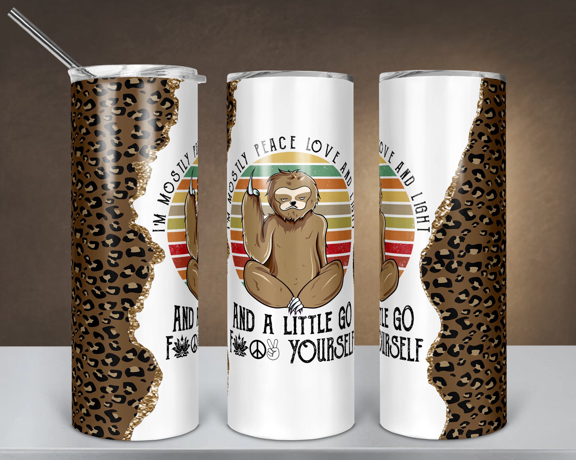 Peace Love Light Tumbler Design Digital Download - Etsy