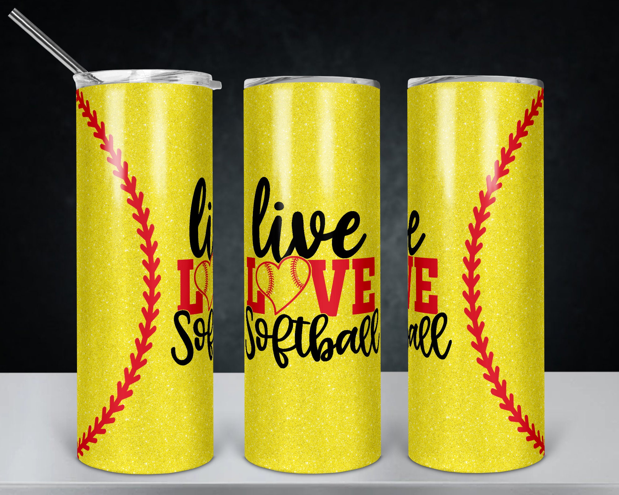 Softball Tumbler Design Digital Download | Etsy