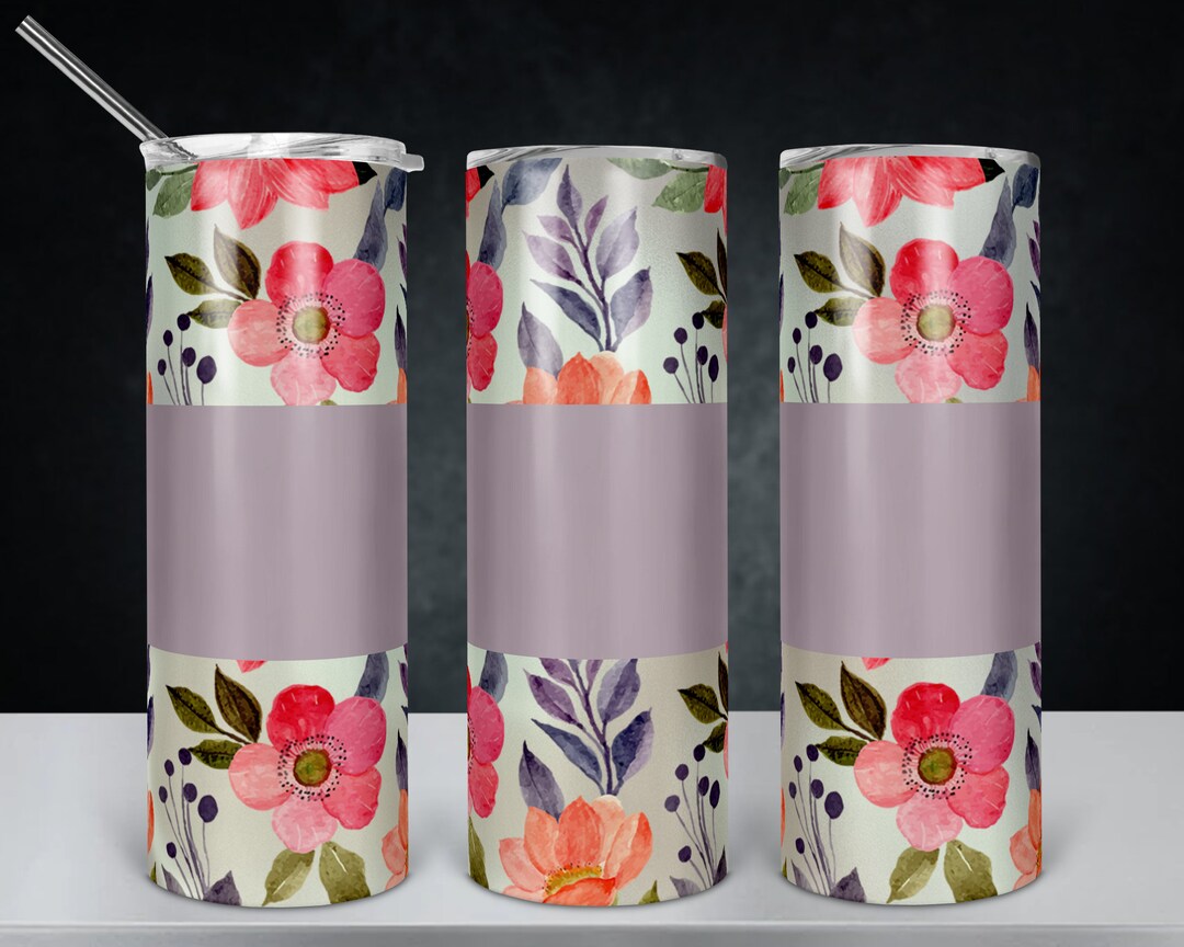 Flowers Tumbler Design - Digital Download - Etsy Sweden