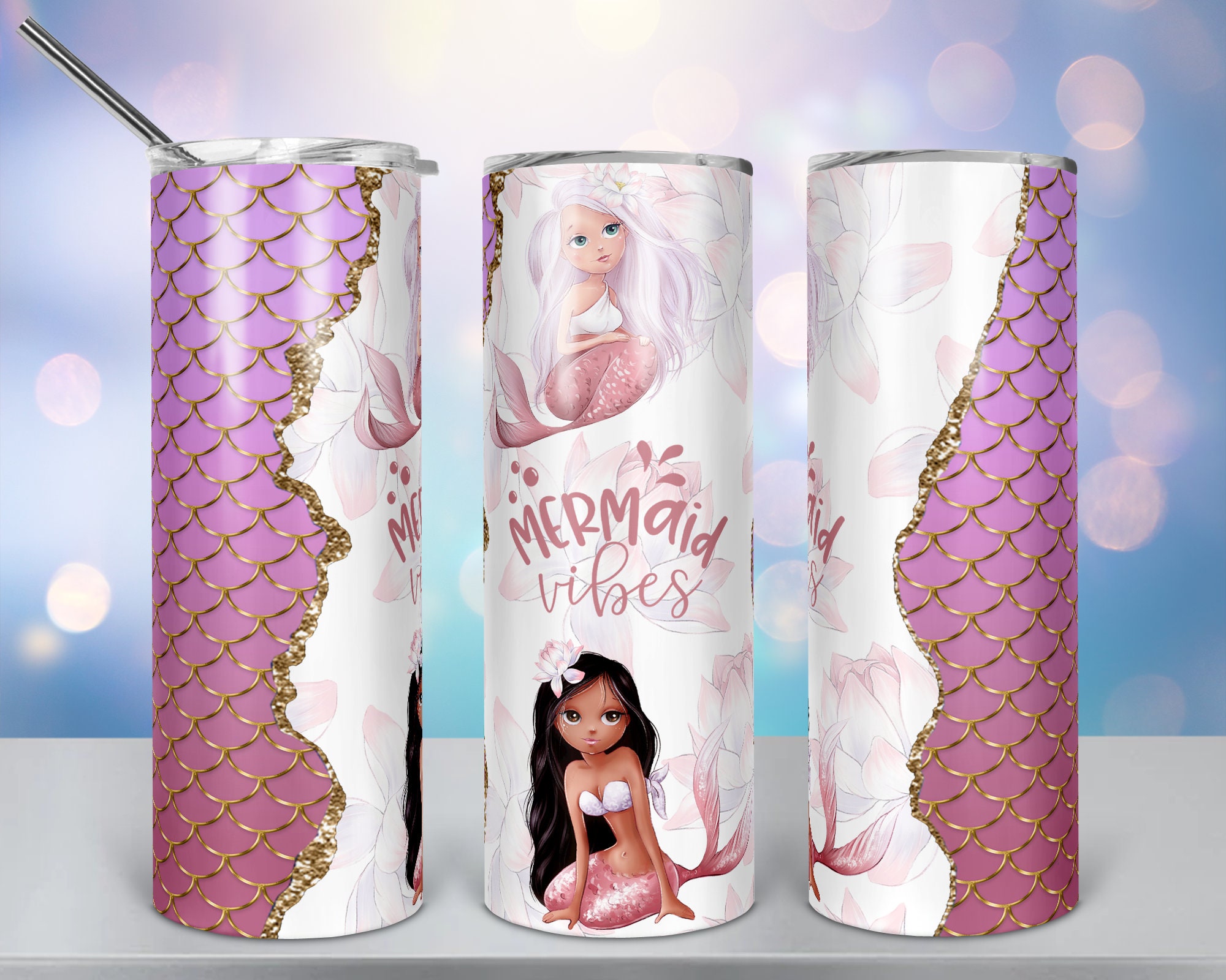 Mermaid Vibes Tumbler Design Digital Download - Etsy