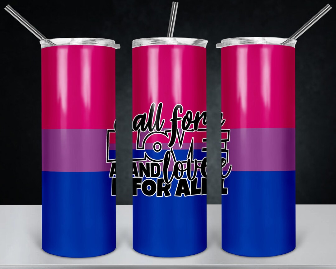 All for Love - Bisexual - Pride Tumbler Design - Digital Download - Etsy