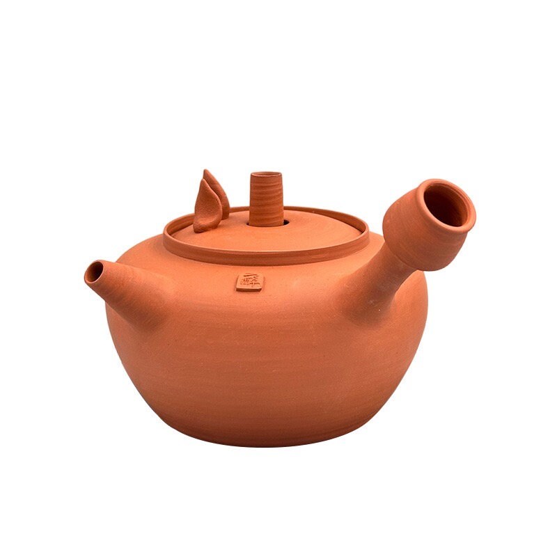 Handmade Chaozhou Red Clay ji Dan Huang鸡蛋黄sha Diao,side-handle Kettle ...
