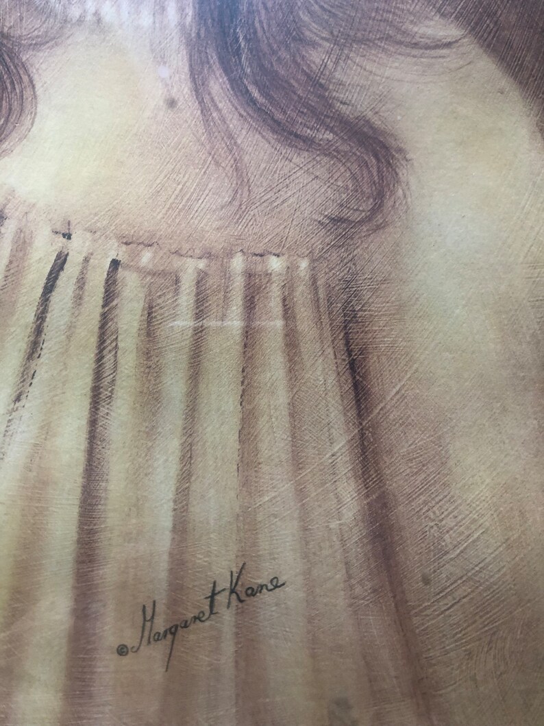 Vintage Margaret Kane “little Kiss” Framed Print - Etsy