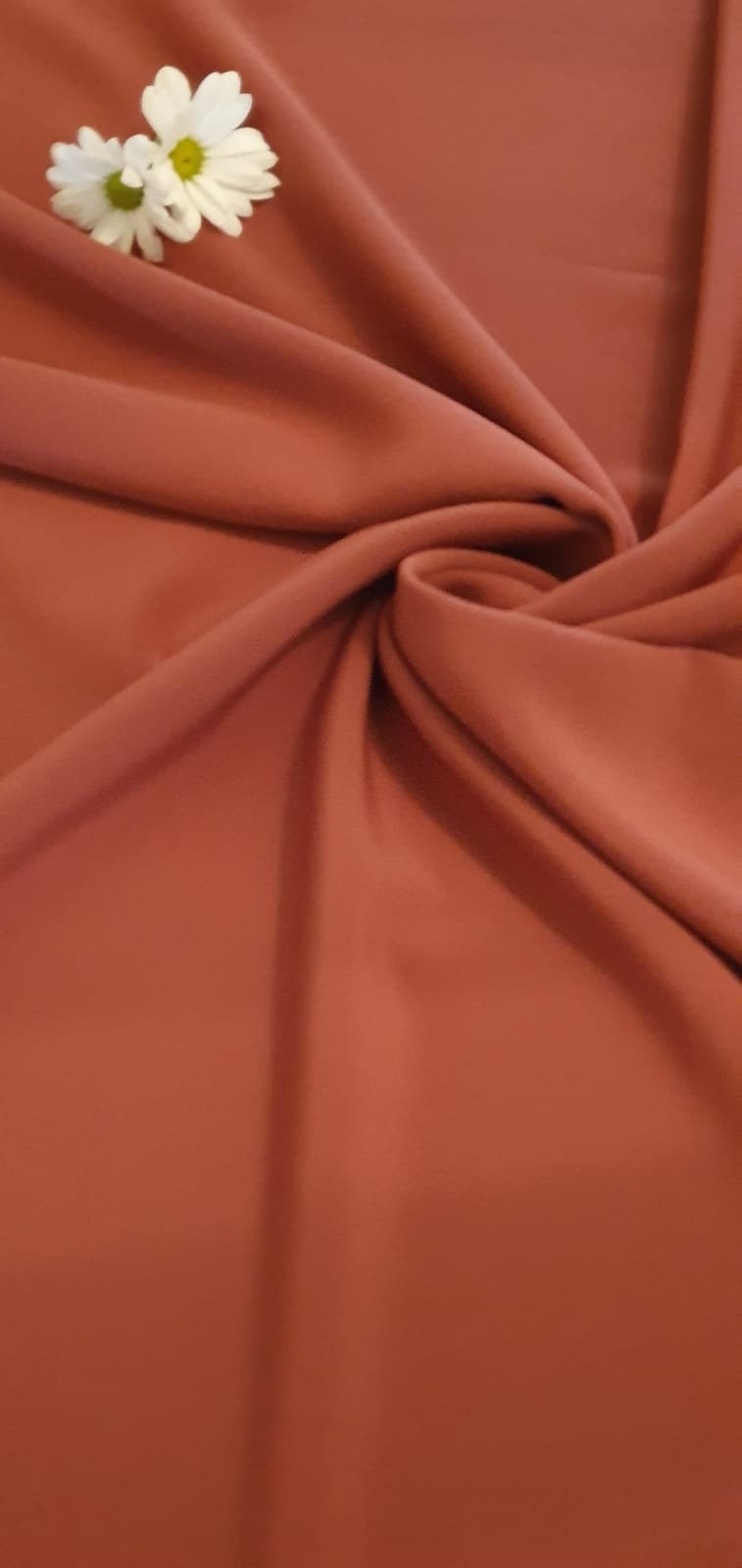Rust brown fino crepe tela tela crepé tela cortada a medida | Etsy