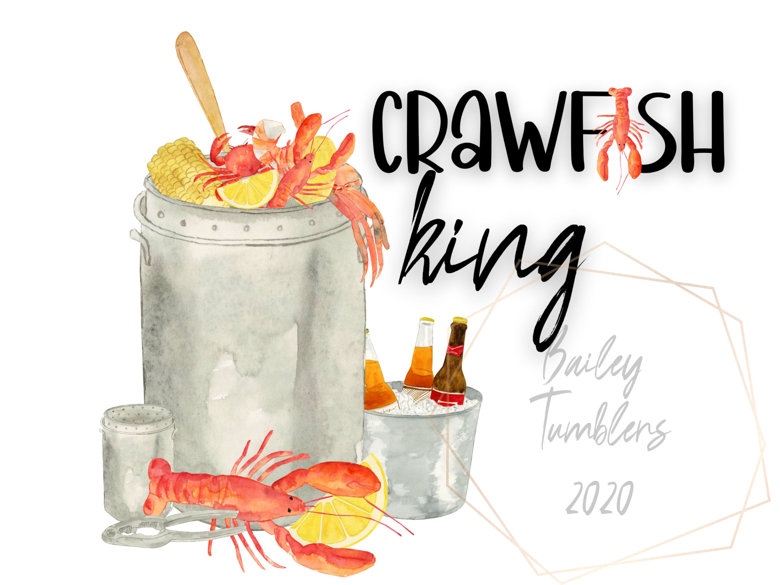 Crawfish In Pot Drawing