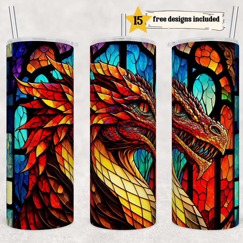 Stained Glass Dragon - Etsy