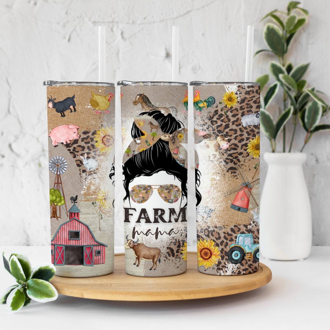 20 Oz Skinny Tumbler Farm Life Sublimation Design Digital Download PNG ...