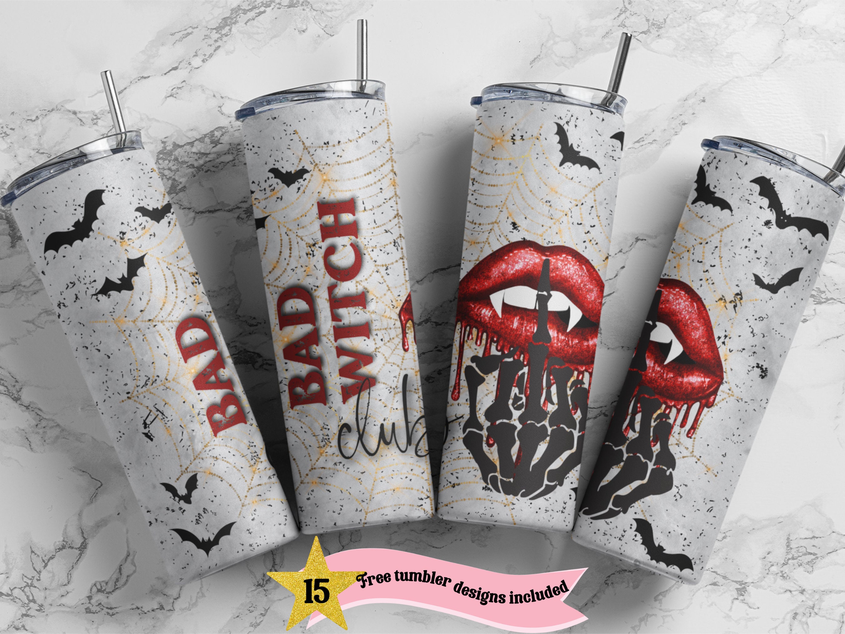 Halloween 20 Oz Skinny Tumbler Sublimation Design PNG - Etsy