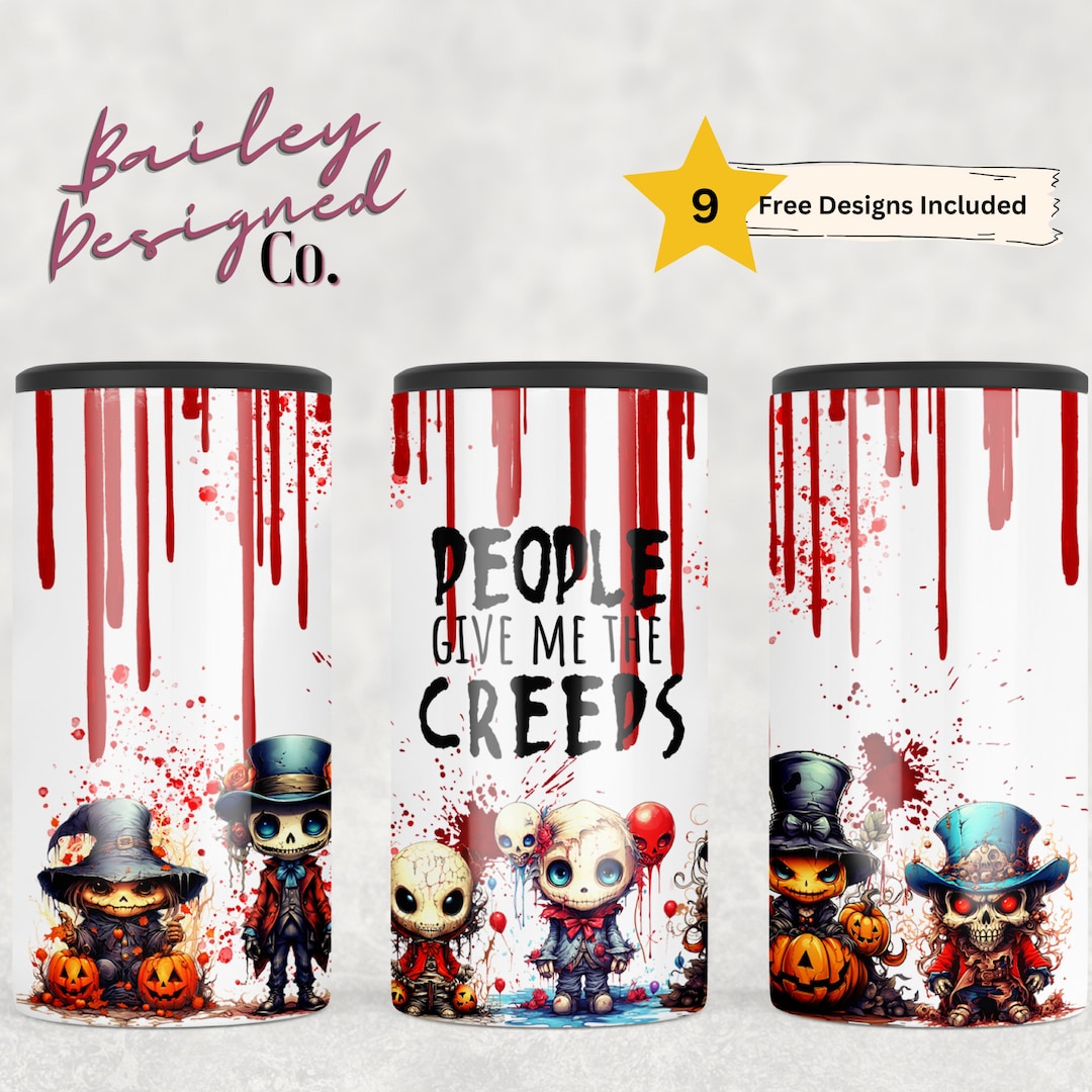 Spooky Season 4in1 Can Cooler Sublimation Wrap, Funny Halloween ...
