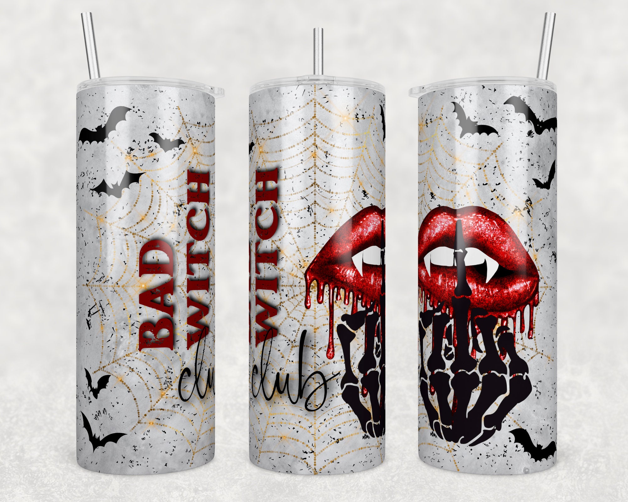 Halloween 20 Oz Skinny Tumbler Sublimation Design PNG - Etsy