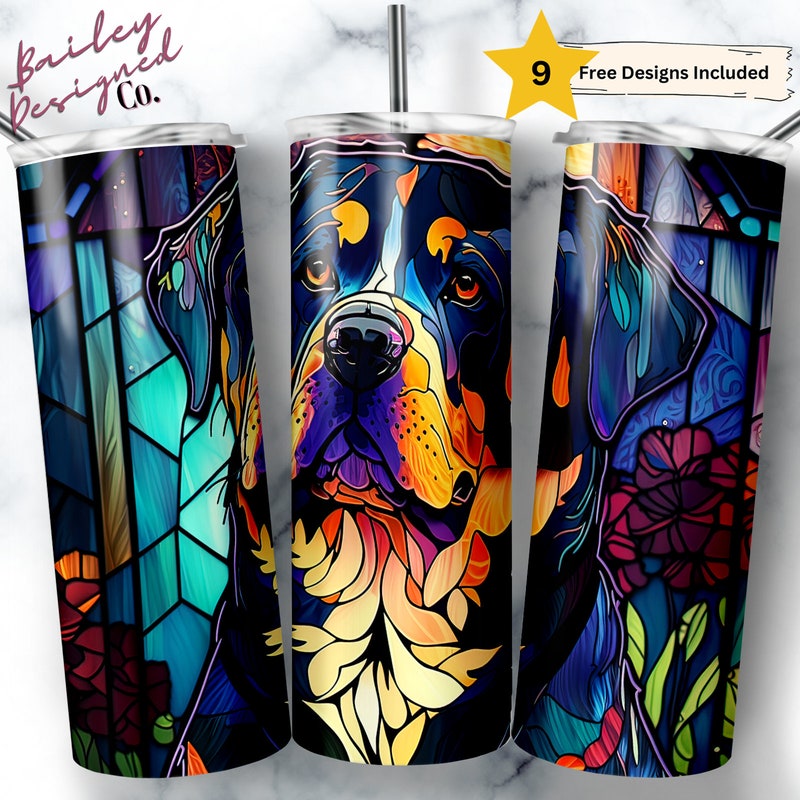 Rottweiler Stained Glass - Etsy