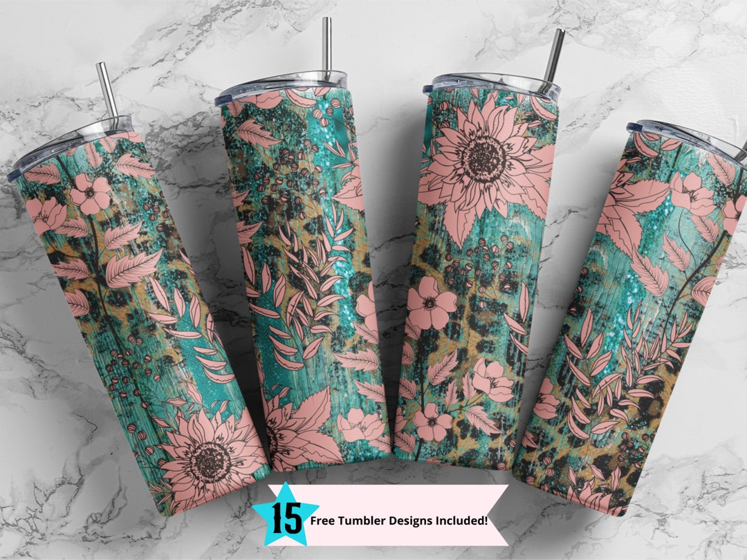 Rustic Floral Boho Sublimation Design, Tumbler, Sublimation, Digital ...