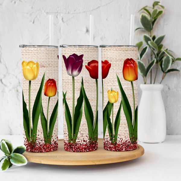 Tulip Tumbler Png - Etsy