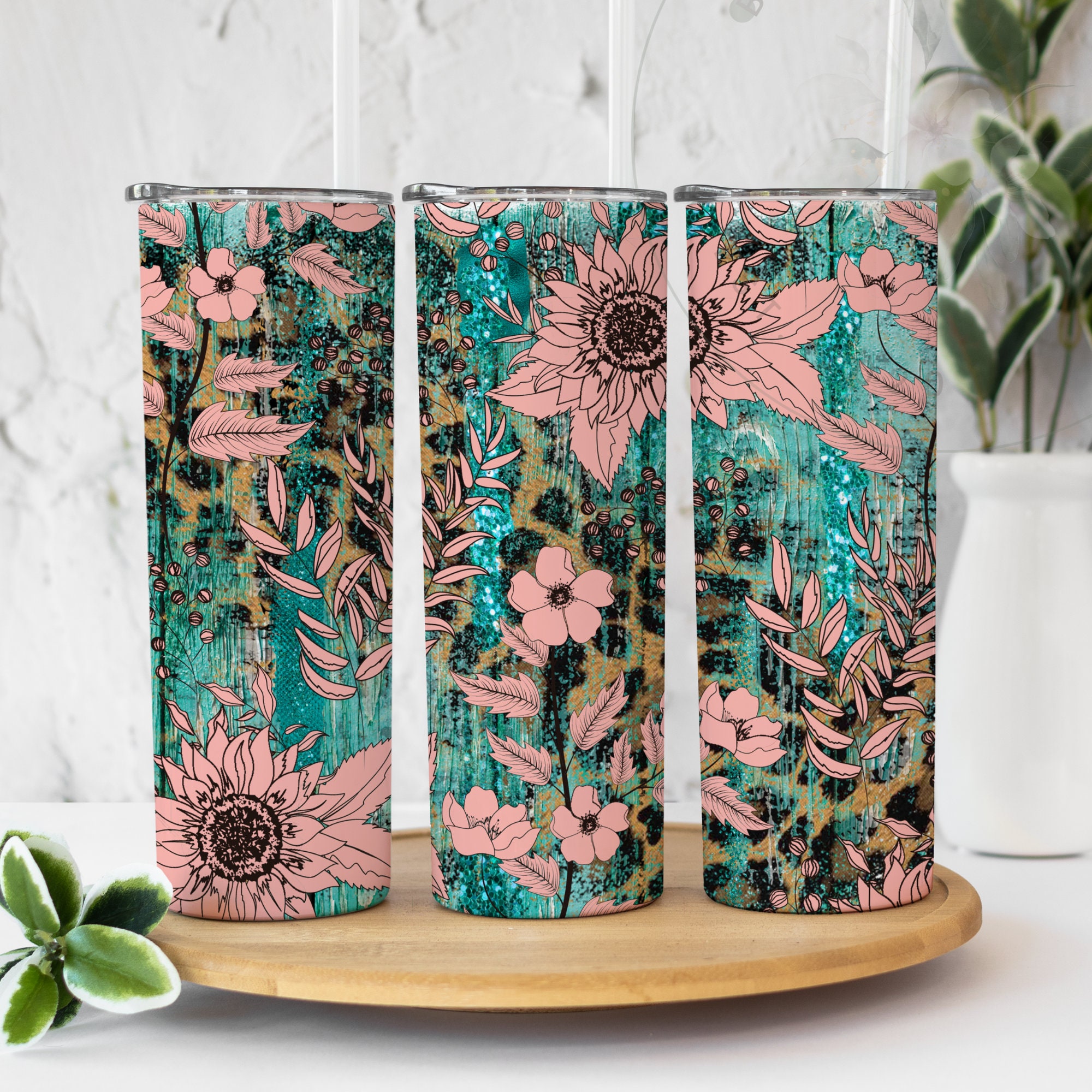 Rustic Floral Boho Sublimation Design Tumbler Sublimation - Etsy