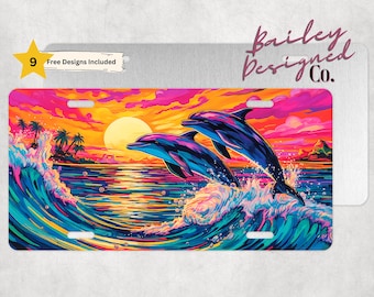 Gray Whale License Plate Sublimation Design Digital Download PNG ...