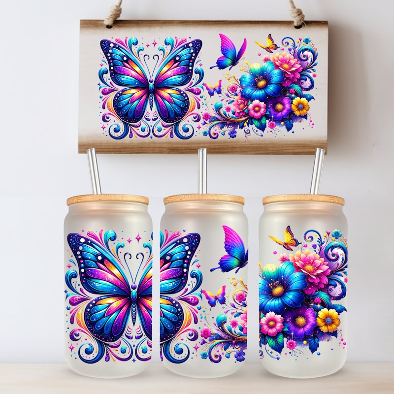 Neon Glass Jar - Etsy