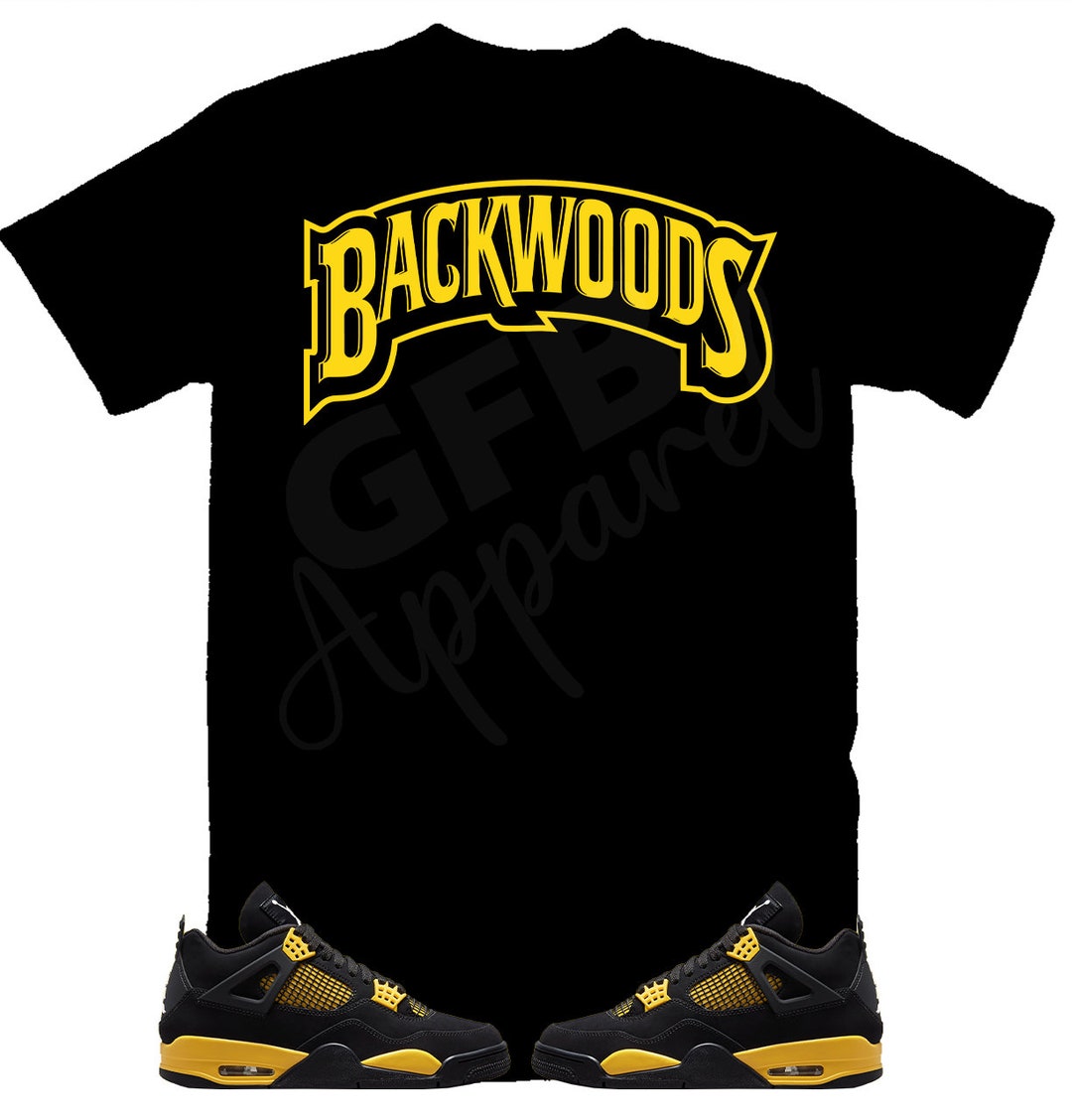 Backwoods Shirt to Match Retro 4 Thunder, Jordan 4 Thunder Shirt ...