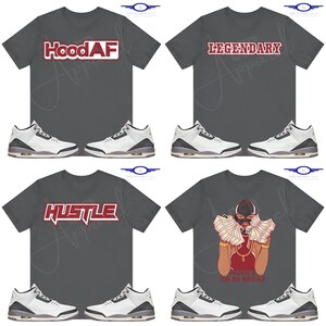 Cash is the King Shirt to Match Retro 3 Cement Grey, Jordan 3 Cement ...