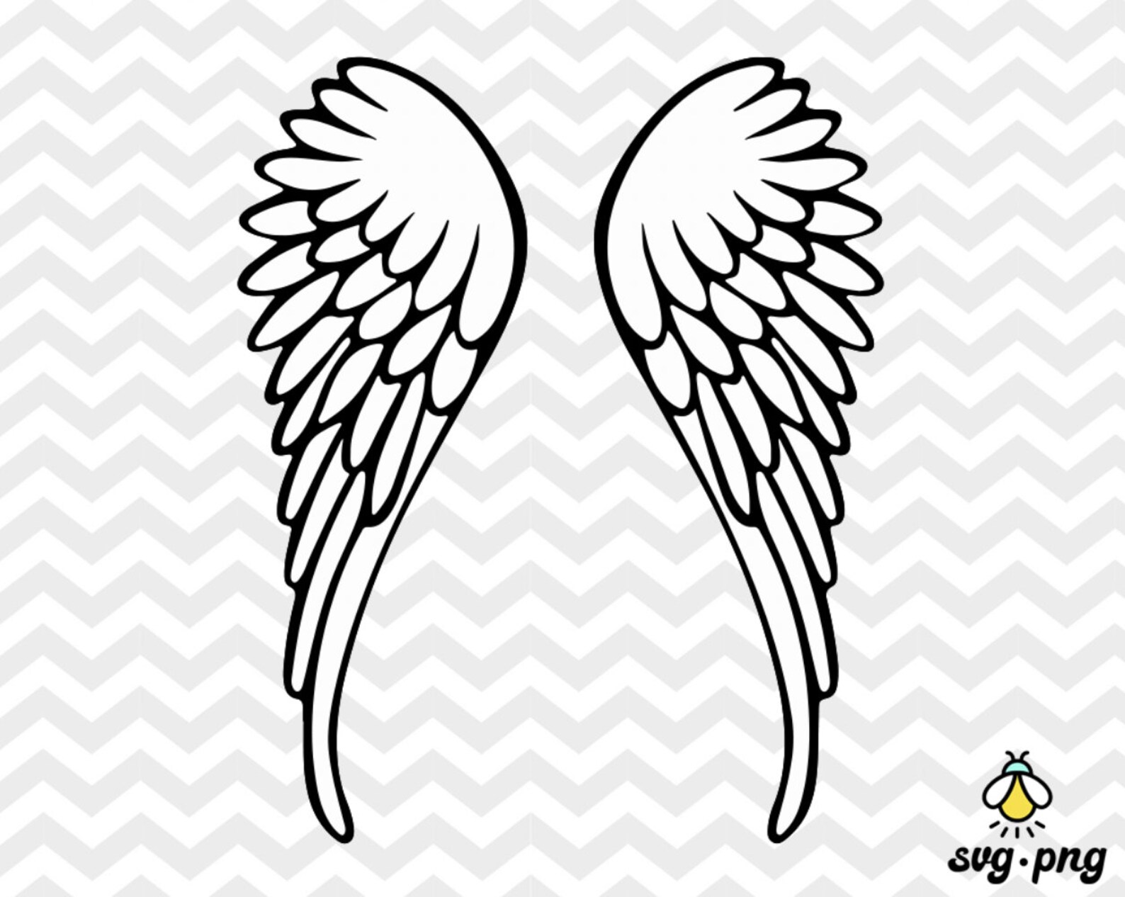 Alas de ángel svg alas svg ángel svg | Etsy