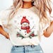 Funky Snowman PNG | Snowman Coquette PNG Design | Hand Drawn ...