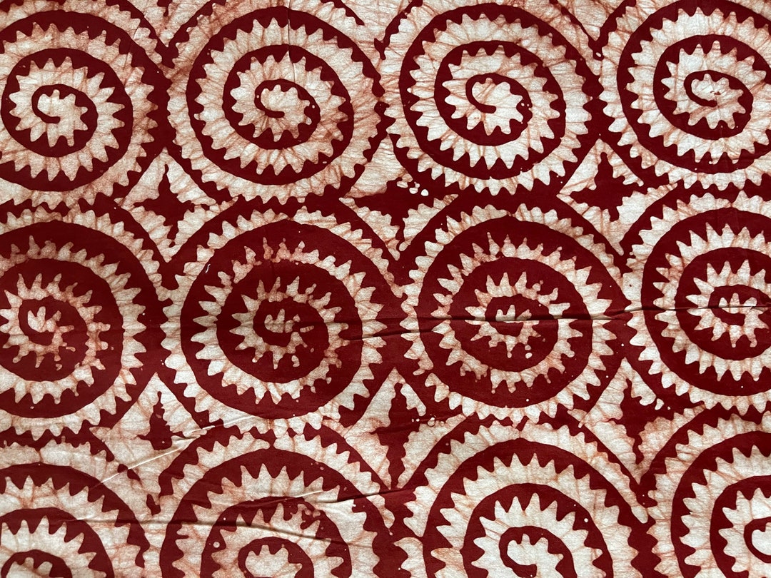 4.5 Yards Handmade Batik Fabric African Fabric Cotton - Etsy