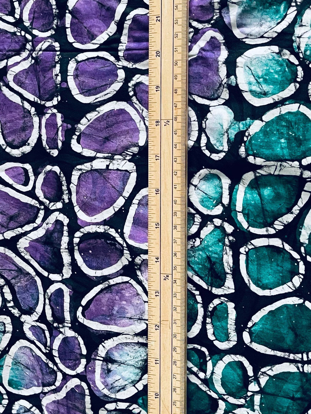 4.5 Yards Handmade Batik Brocade Nigerian Adire Pebble Shape - Etsy