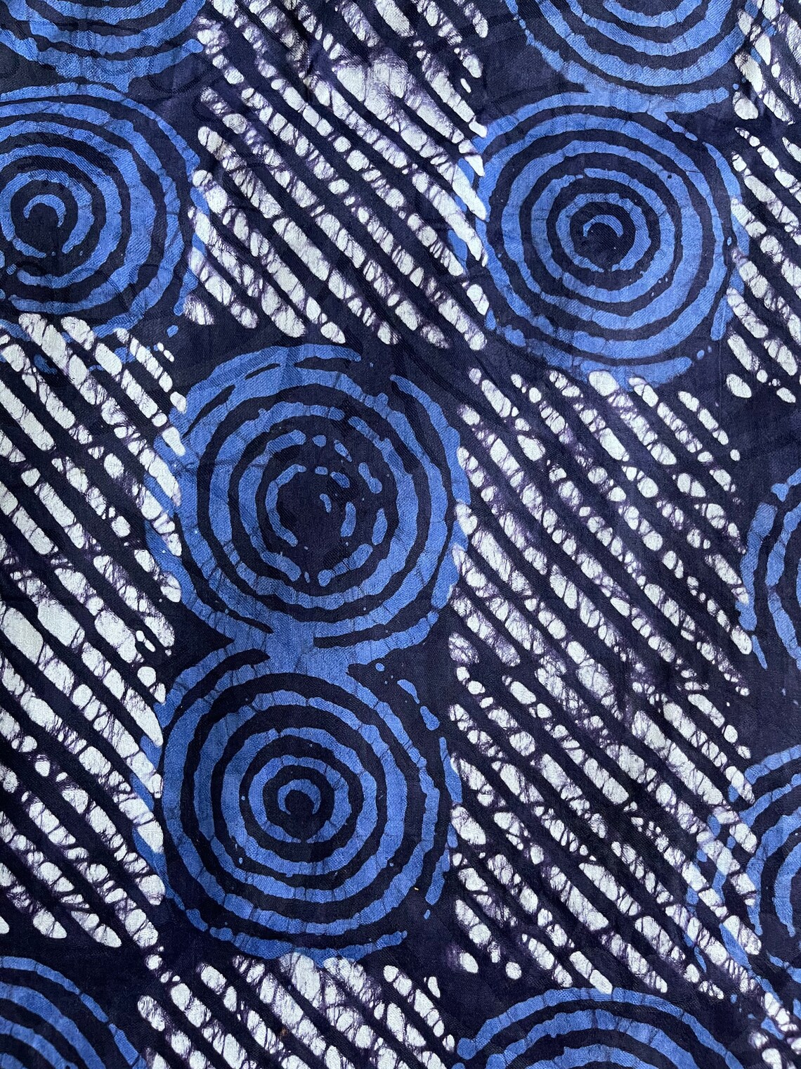 4.5 yards Adire brocade Nigerian Adire Handmade African | Etsy