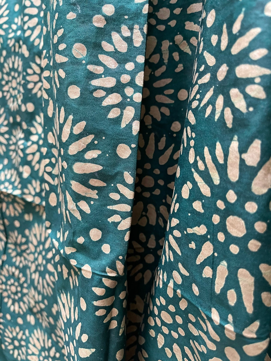 Handmade Batik Nigerian Adire Star design Adire Fabric | Etsy