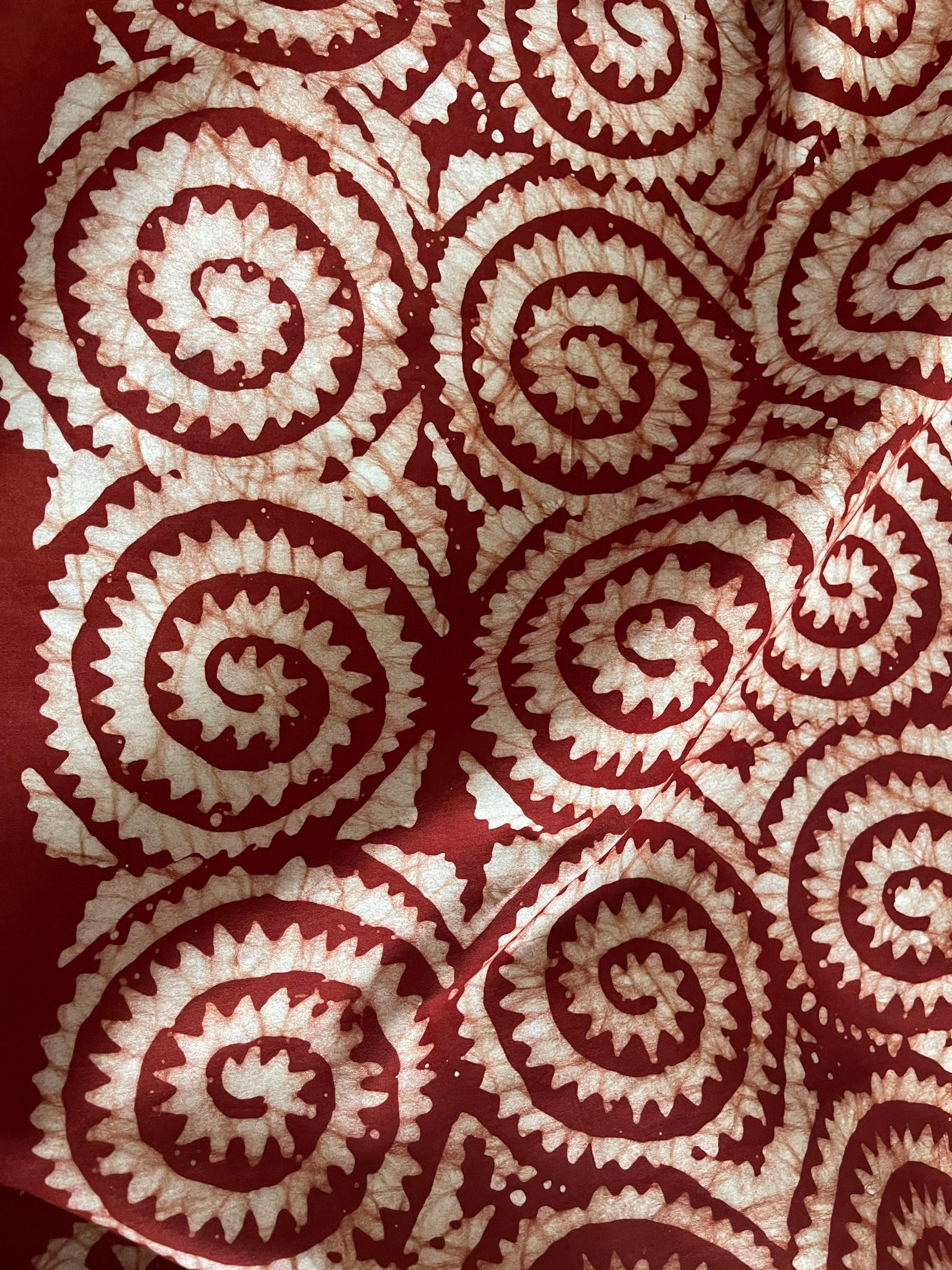 4.5 yards Handmade Batik Fabric African Fabric Cotton | Etsy