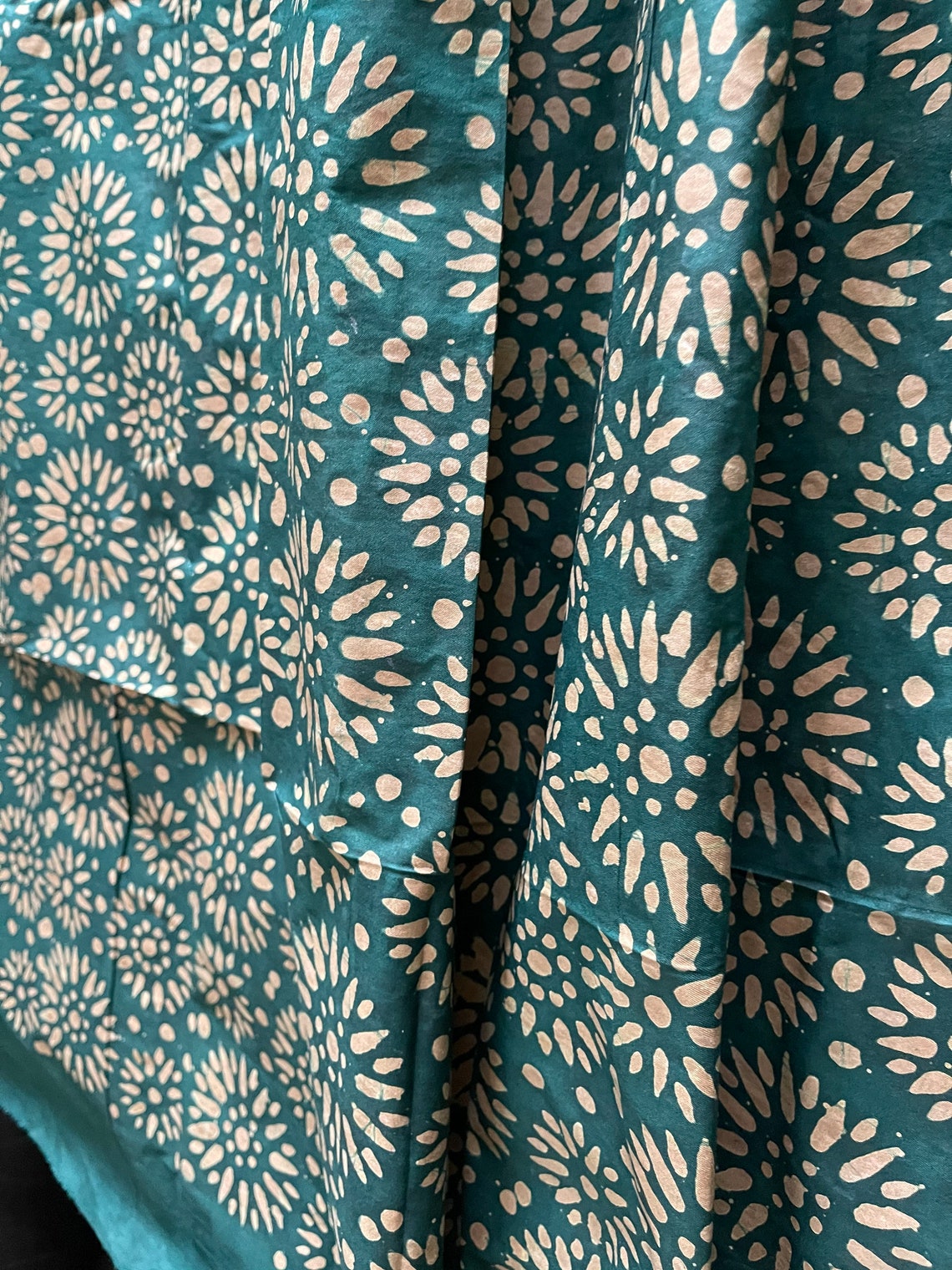 Handmade Batik Nigerian Adire Star design Adire Fabric | Etsy