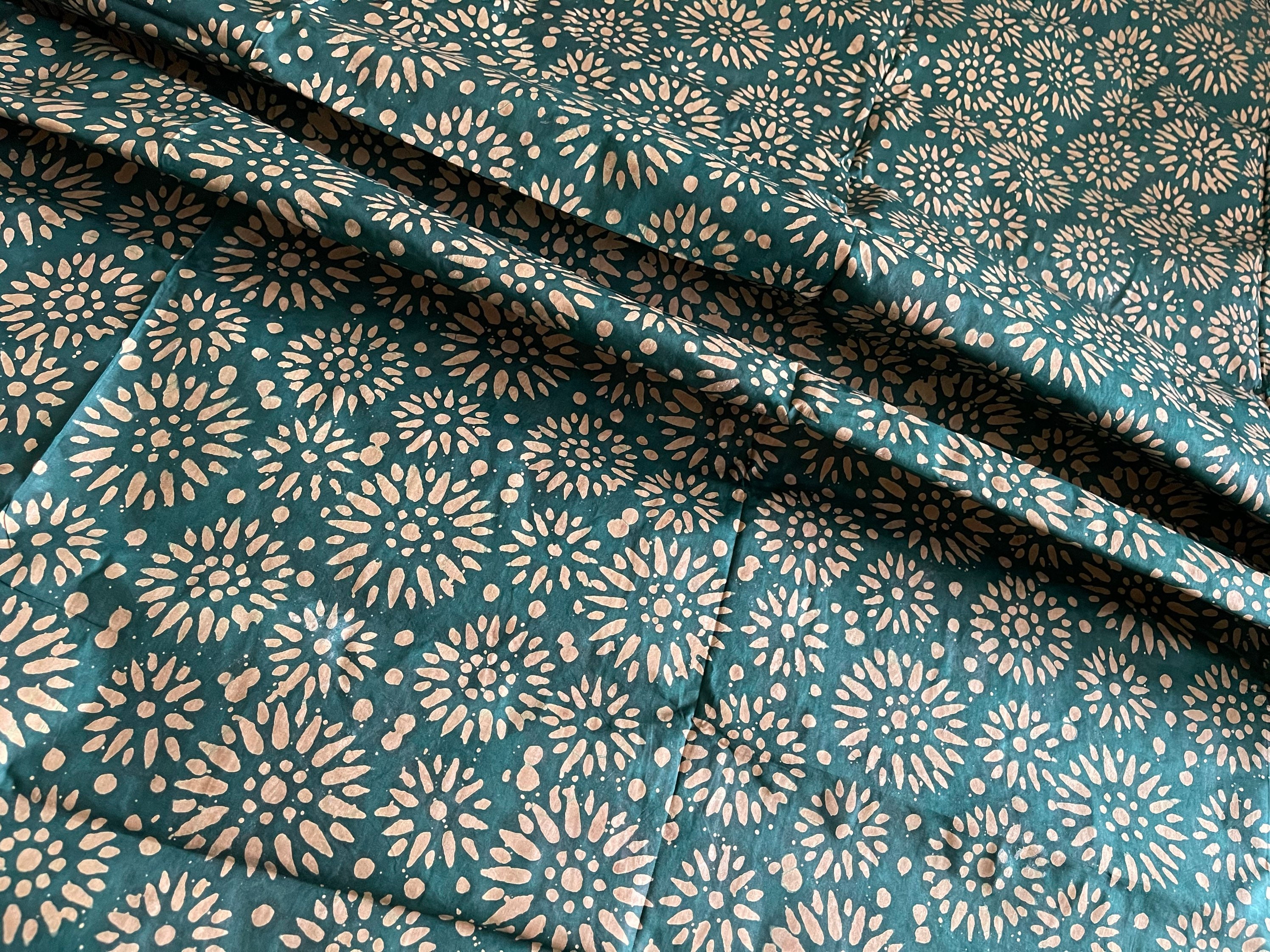 Handmade Batik Nigerian Adire Star design Adire Fabric | Etsy