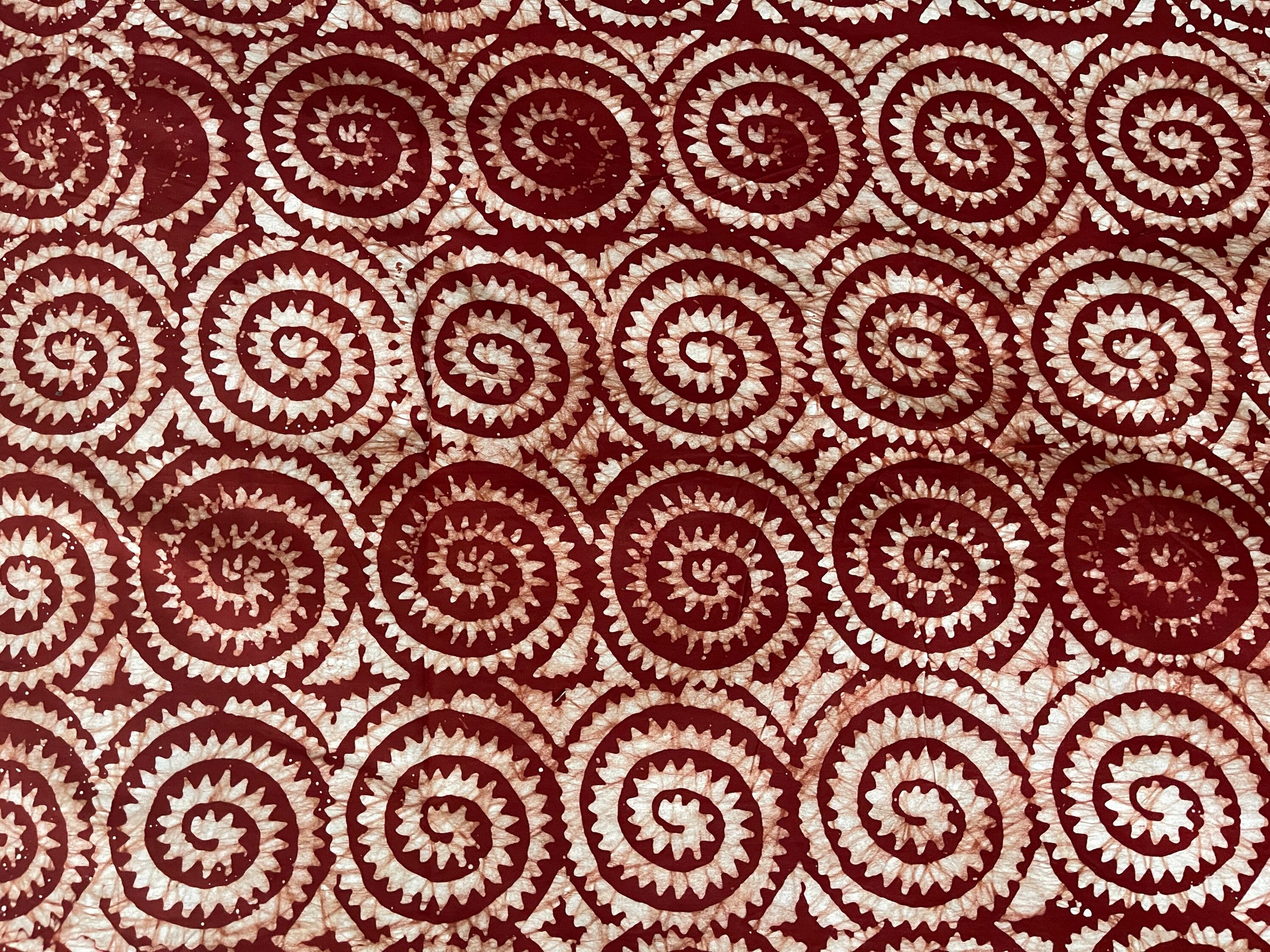 4.5 yards Handmade Batik Fabric African Fabric Cotton | Etsy