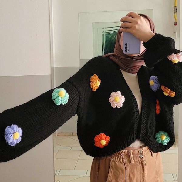 Colorful Cardigan - Etsy