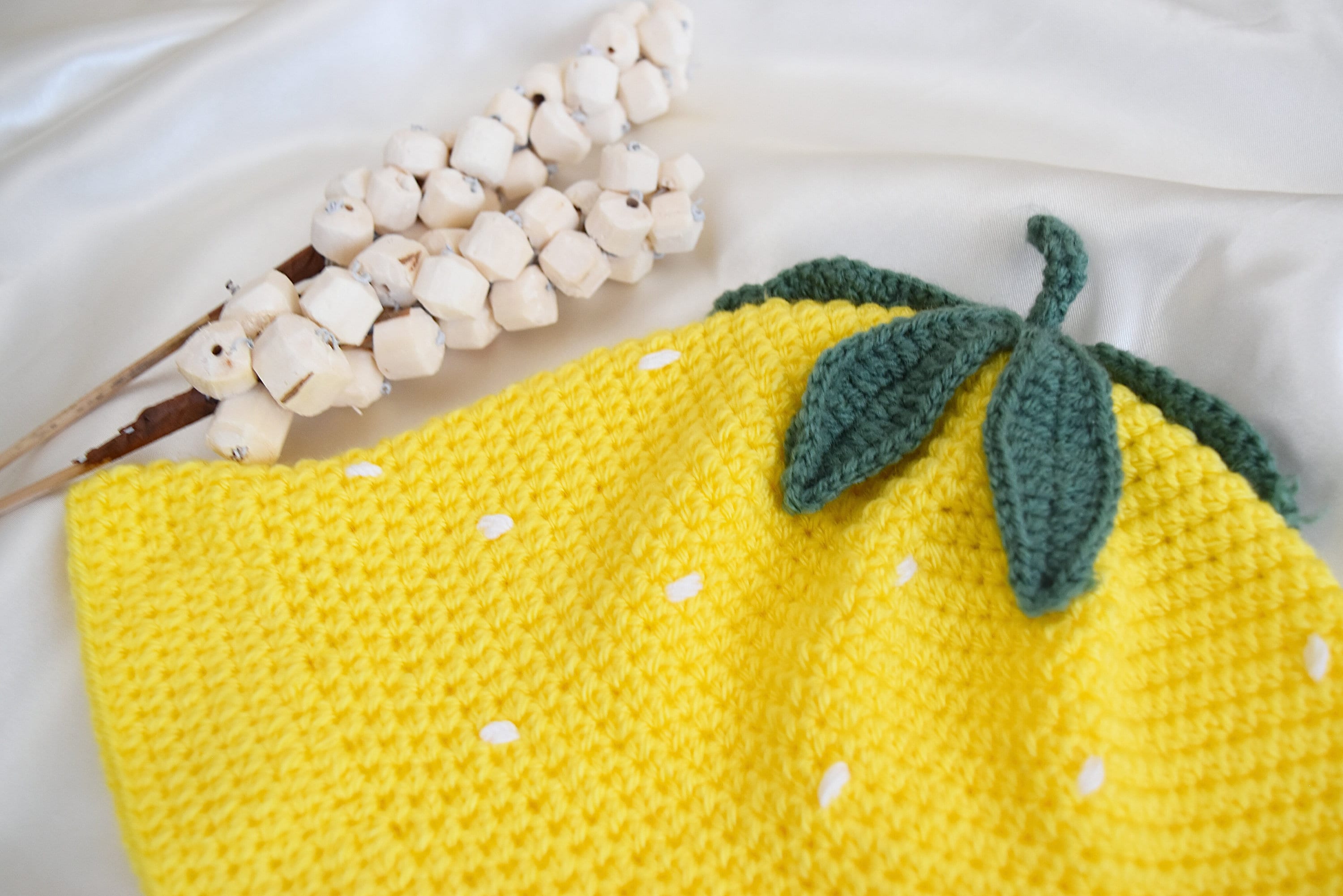 Crochet Lemon Bucket Hat, Woven Christmas Gift Cute Yellow Fruit ...