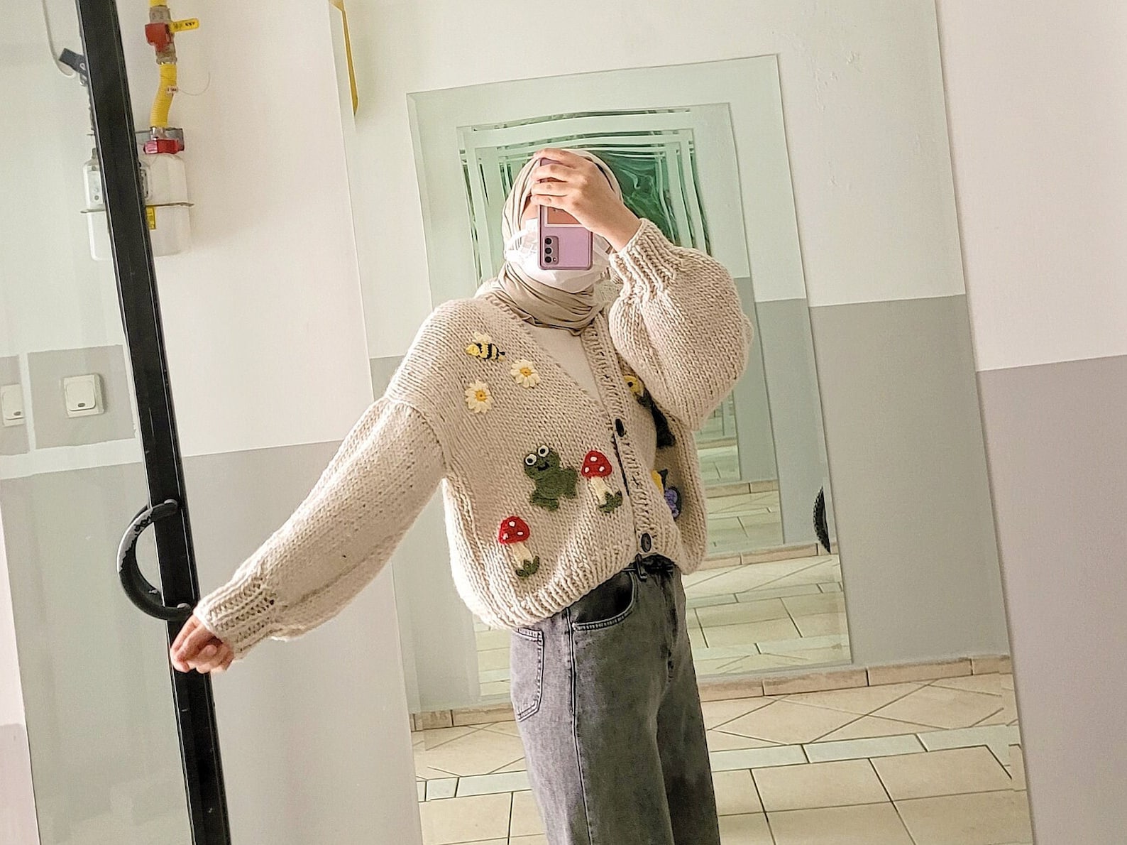 Chunky Knit Mushroom Cardigan - Frog Cardigan Cropped Froggy , Bee ...